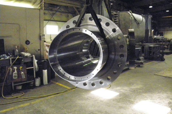 CNC Milling of a Cast Steel Infeed Nozzle Guide | Standard Machine, Inc.